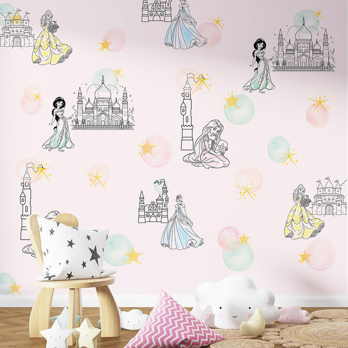 Buy Disney princess wallpaper online for kids Room - Digital Walls