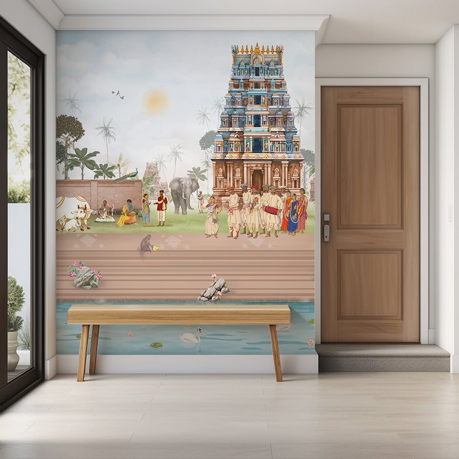 Ethnic Wallpaper India & traditional Wall Murals for Living Room
